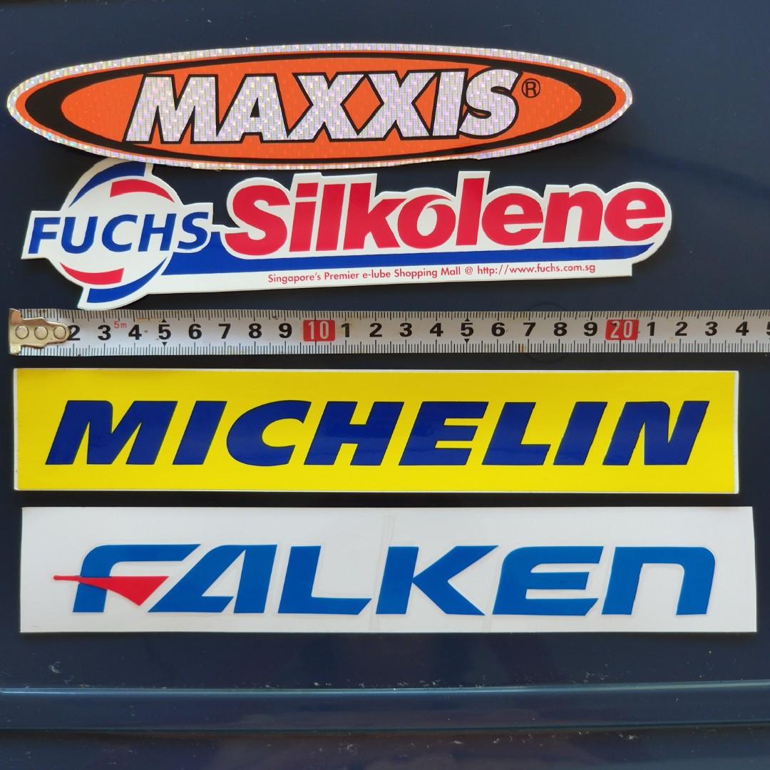 Stickers Fuchs Michelin Maxxis Xtreme Silkolene elf bike motorbike ...