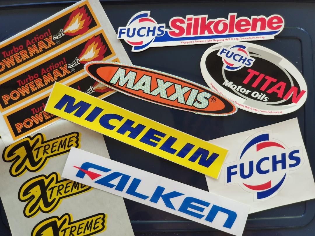 Stickers Fuchs Michelin Maxxis Xtreme Silkolene elf bike motorbike ...
