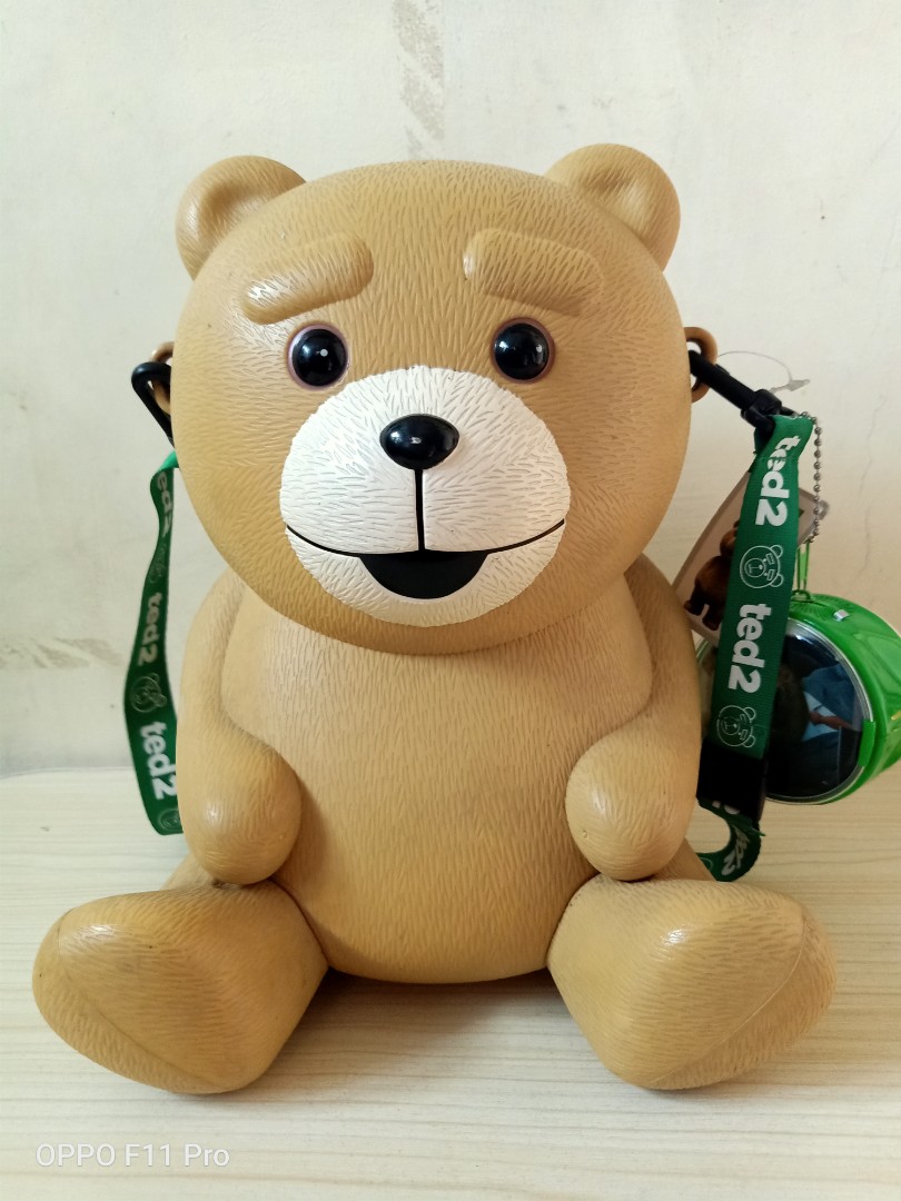 Ted Bucket with Coin purse, Hobbies & Toys, Toys & Games on Carousell