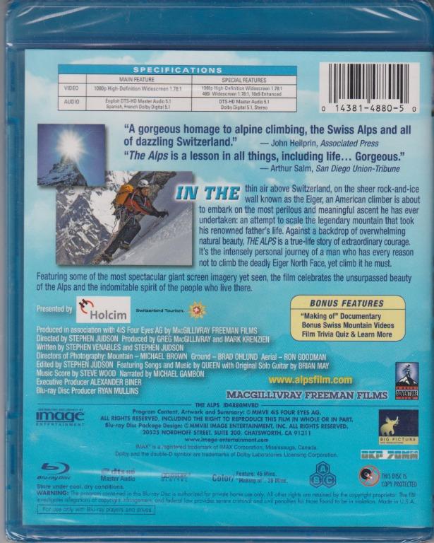 The Alps blu ray, Hobbies & Toys, Music & Media, CDs & DVDs on Carousell