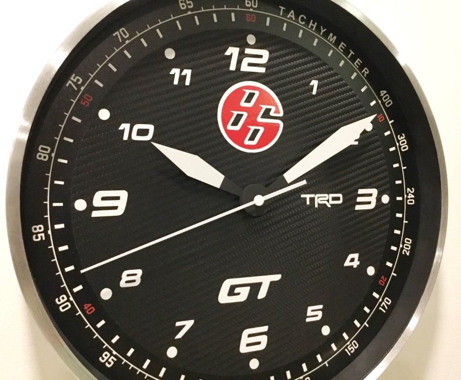 Toyota 86 Wall Clock- Speedometer Inspired FT86 Carbon Dial , Furniture ...
