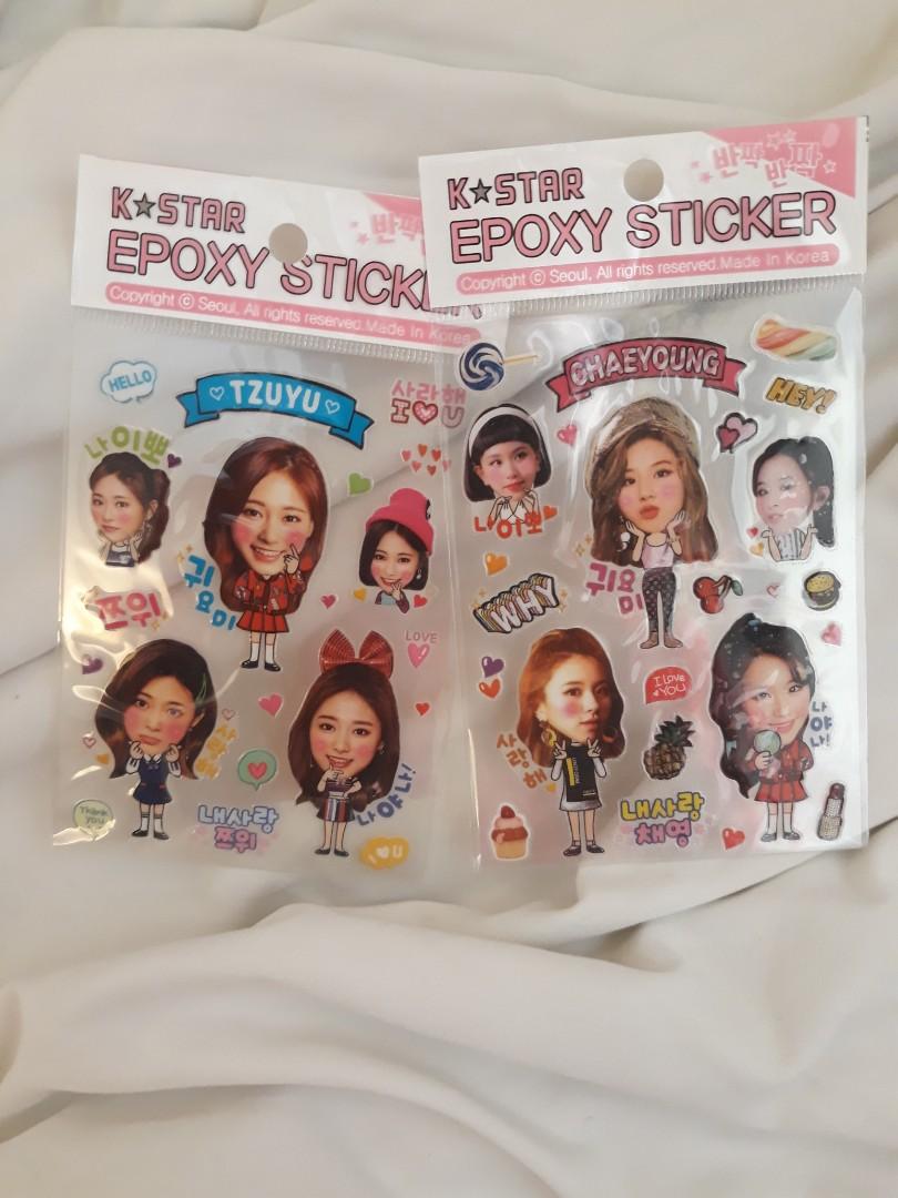 Twice Stickers - Chaeyoung and Tzuyu, Hobbies & Toys, Memorabilia ...