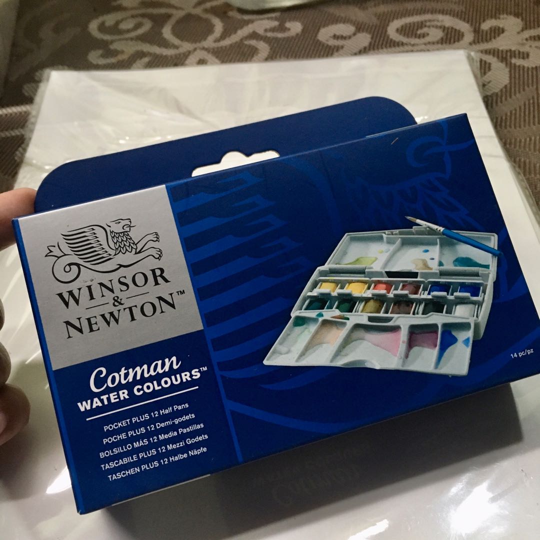 Winsor & Newton Cotman Watercolor Pocket Plus Travel Set, Hobbies ...