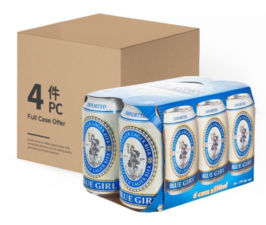 原箱 藍妹 啤酒 Blue Girl Beer, 嘢食 & 嘢飲, 酒精飲料 - Carousell
