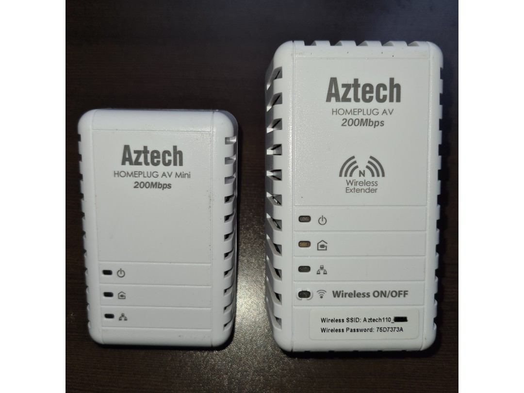 Aztech 110 Powerline Adaptor, Electronics, Computer Parts & Accessories ...