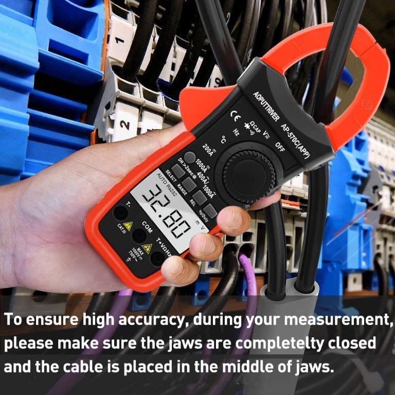 B154 AOPUTTRIVER Digital Clamp Meter Bluetooth Multimeter AP-570C-APP ...