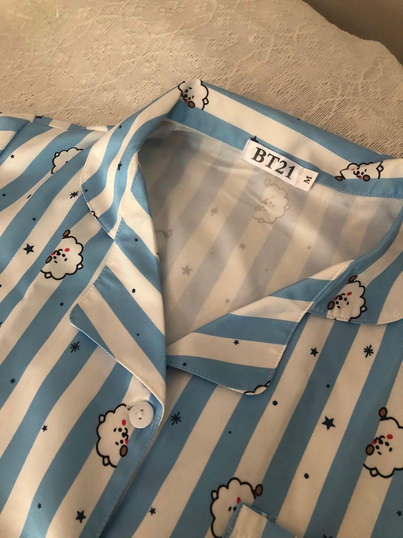 BT21 Rj pajamas, Women's Fashion, Tops, Longsleeves on Carousell