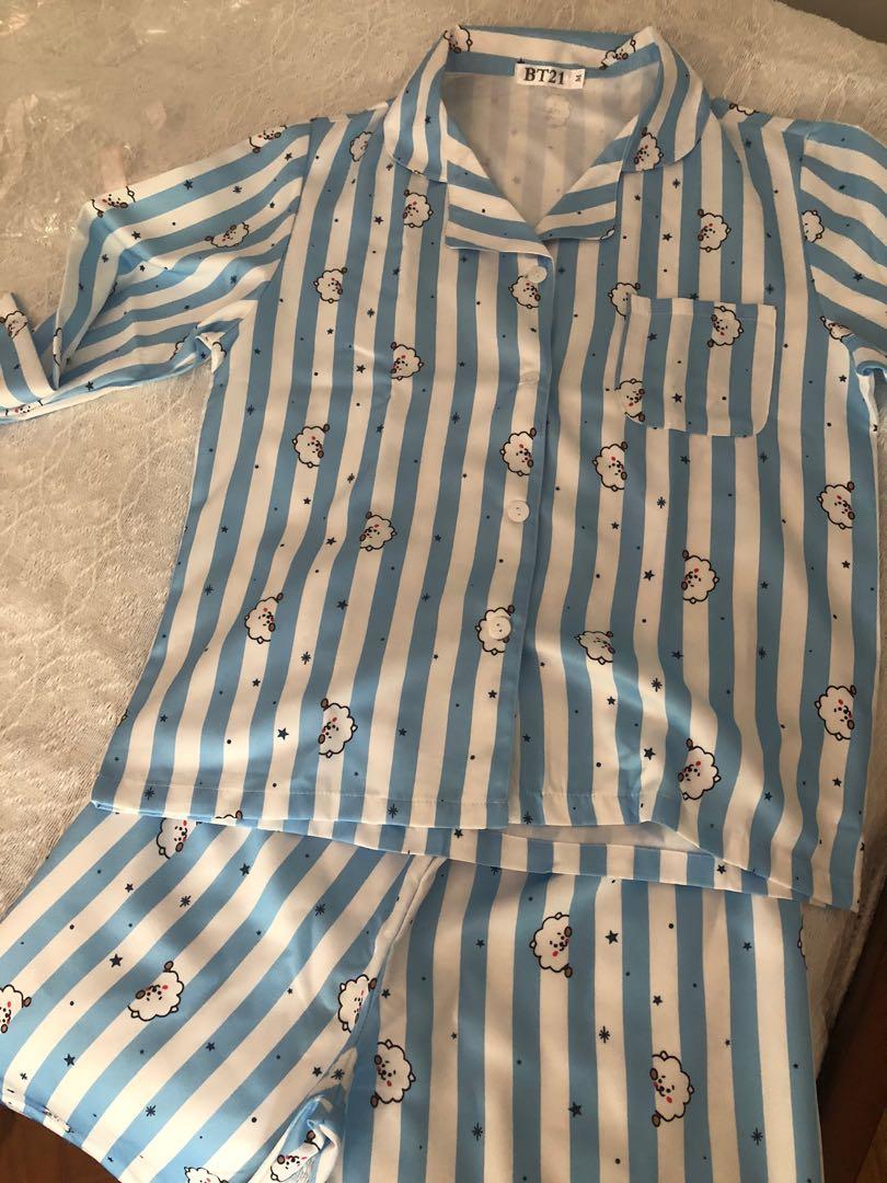 BT21 Rj pajamas, Women's Fashion, Tops, Longsleeves on Carousell