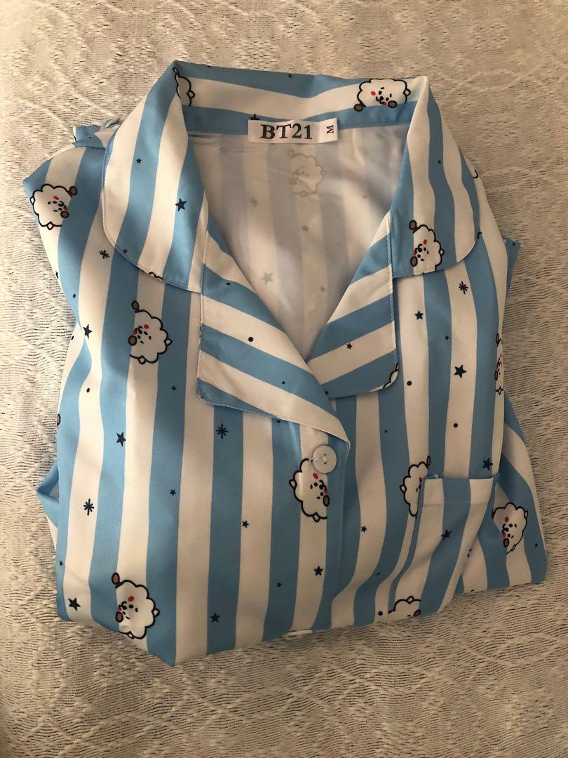 BT21 Rj pajamas, Women's Fashion, Tops, Longsleeves on Carousell