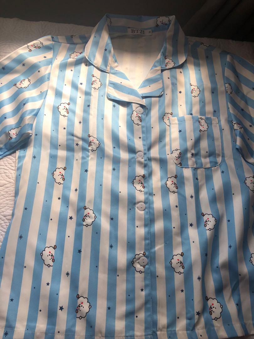 BT21 Rj pajamas, Women's Fashion, Tops, Longsleeves on Carousell