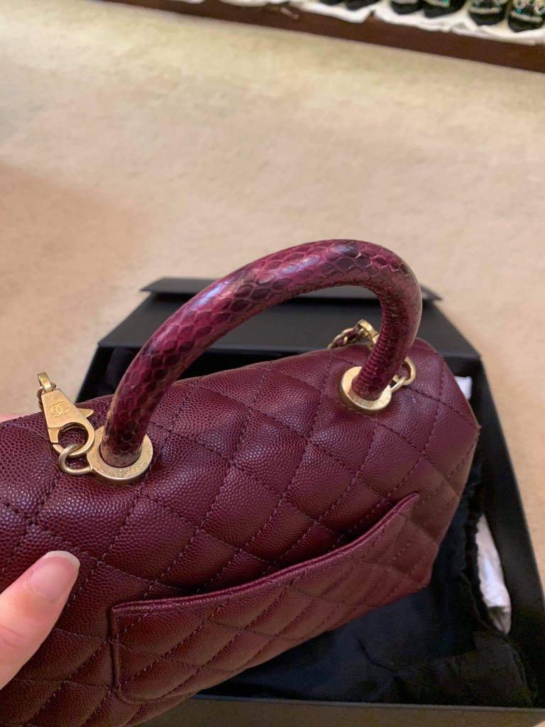 Chanel Coco handle, lizard handle, Chanel coco burgundy, Luxury, Bags ...