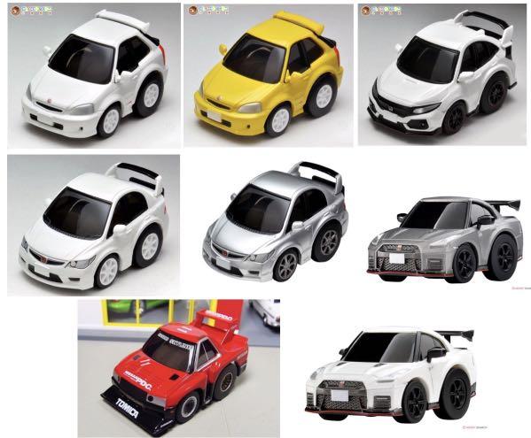 Choro-Q Zero Honda Civic EK9 FD2R FK8 Type R Nismo R35 Z-56 Nissan skyline R30 super silhouette ...