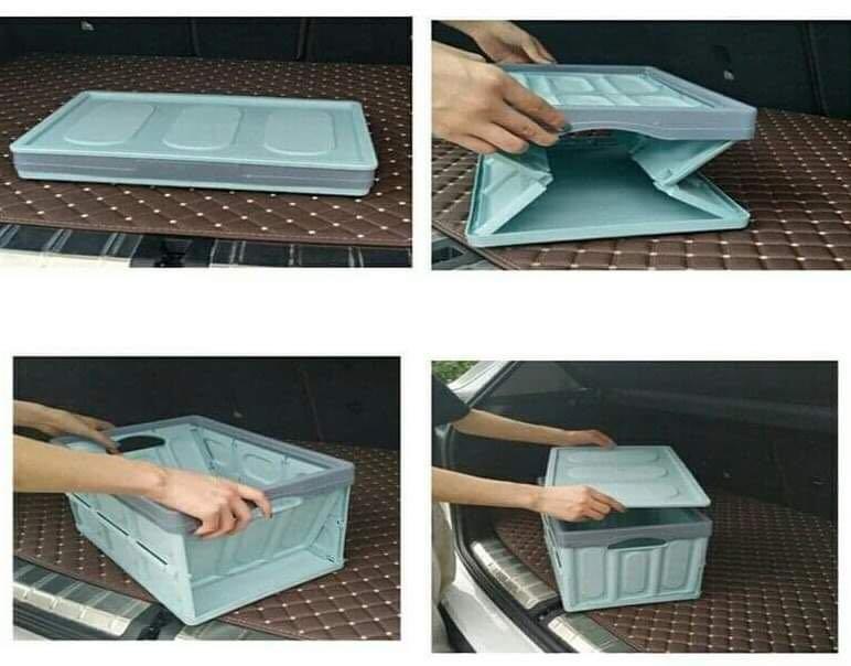 Collapsible Crate Car Backup Plastic Storage Box AS654, Furniture ...