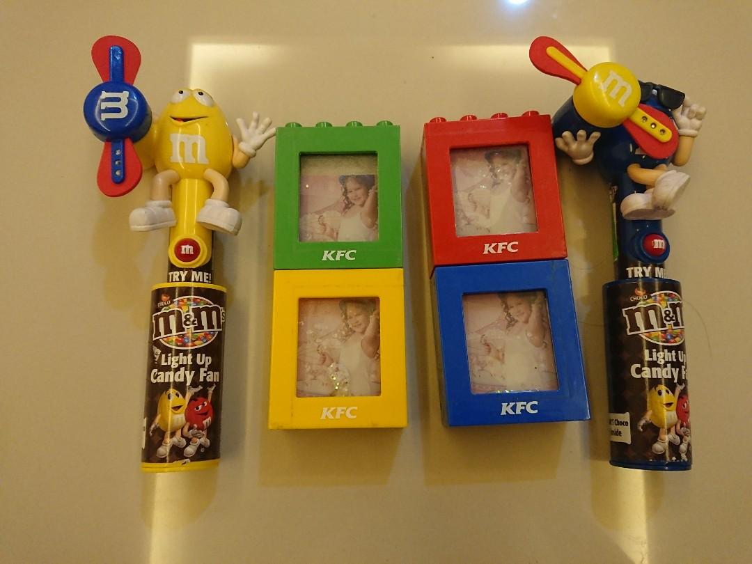 Combo m&m candy fan and kfc photo frame, Hobbies & Toys, Toys & Games ...