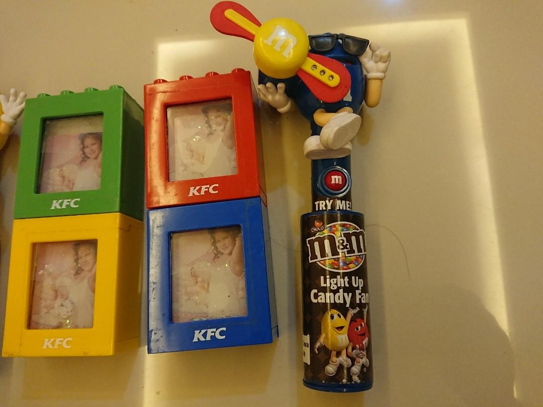 Combo m&m candy fan and kfc photo frame, Hobbies & Toys, Toys & Games ...