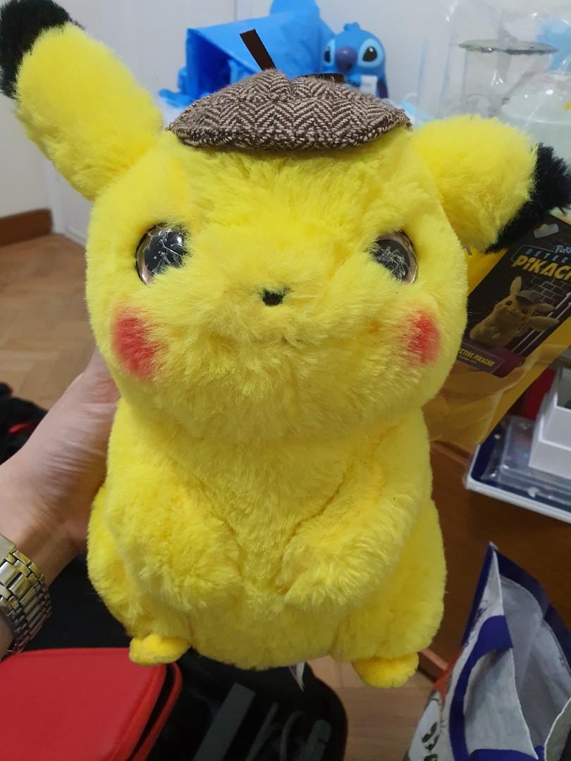 Detective Pikachu Pokemon Stuffed Toys, Hobbies & Toys, Toys & Games on ...