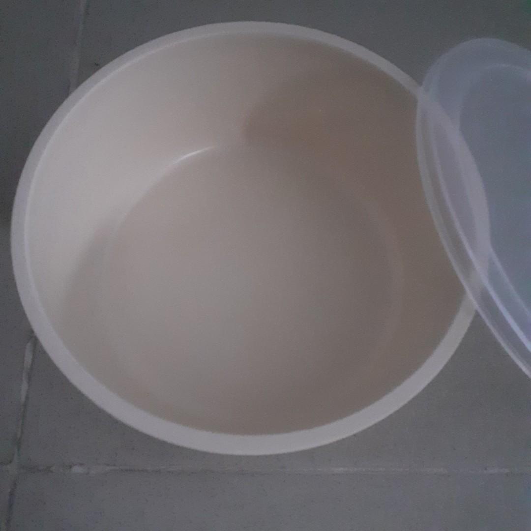 Floral Design Round Tupperware Container, Furniture & Home Living ...