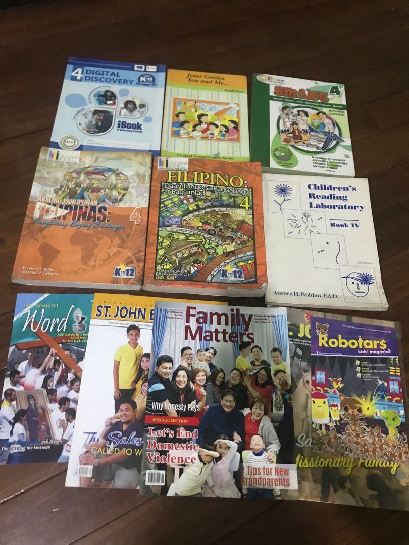 Grade 4 textbooks Math science english filipino araling panlipunan ...