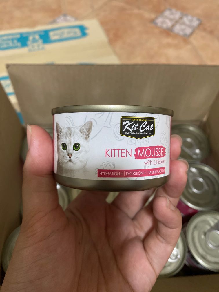 KIT CAT KITTEN MOUSSE (TUNA & CHICKEN), Pet Supplies, Pet Food on Carousell