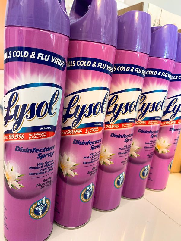 Lysol Disinfectant Spray 340g/510g FREE M&N choco!, Furniture & Home ...