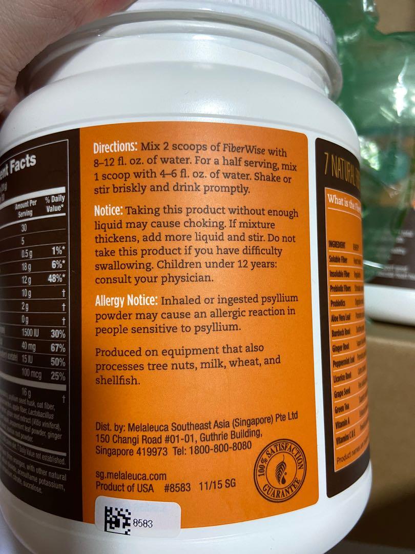 Melaleuca - FiberWise® Drink – Orange Sugar Free, Food & Drinks ...