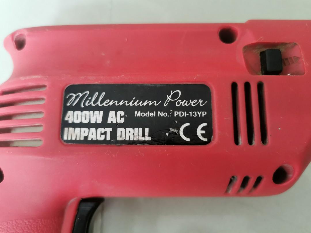 Millennium Power PDI-13YP 400W 沖擊鑽，Impact drill, 紅 M, Hilti 牧田，Bosch ...