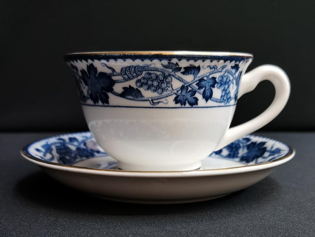 NIKKO - Double Phoenix BLUE GRAPE Ironstone Cup And Saucer, Furniture ...