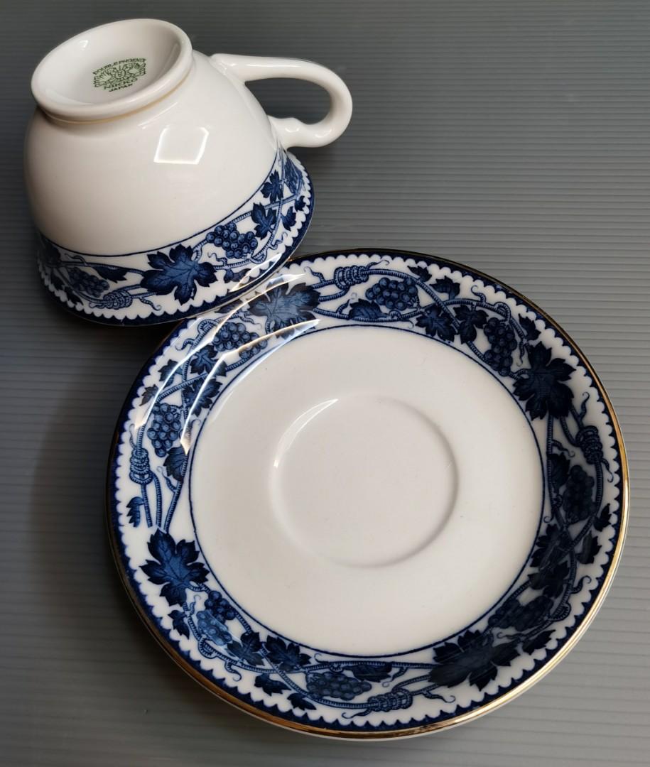 NIKKO - Double Phoenix BLUE GRAPE Ironstone Cup And Saucer, Furniture ...