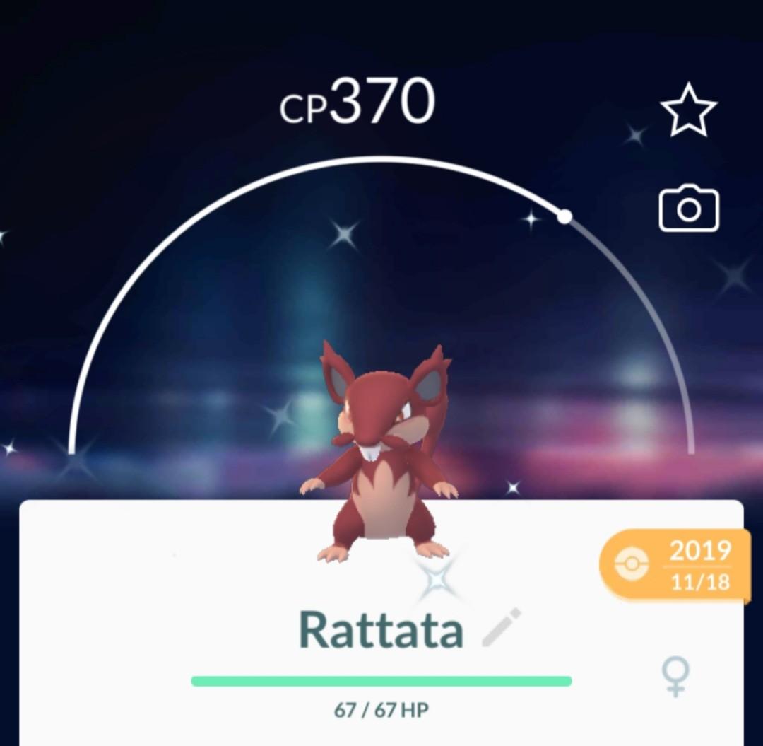 Pokemon go shiny alolan rattata, Video Gaming, Gaming Accessories, Game ...