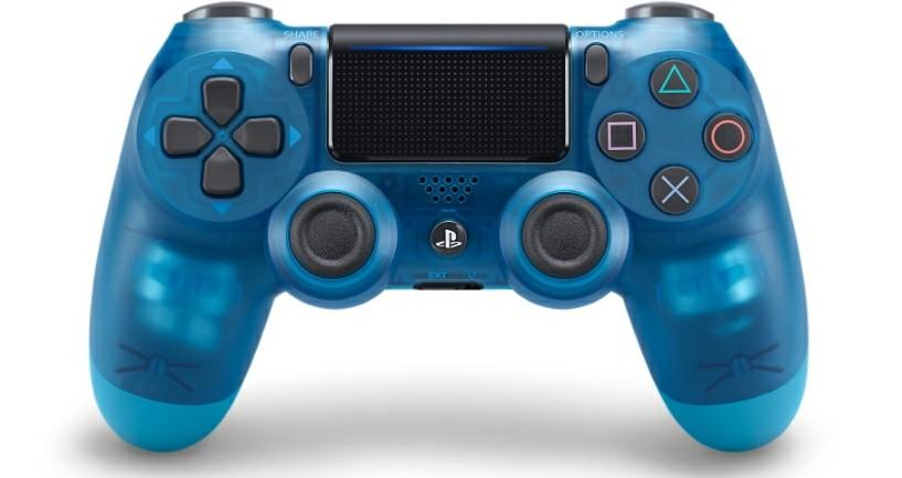 PS4 controller transparent Blue, Video Gaming, Gaming Accessories, Controllers on Carousell