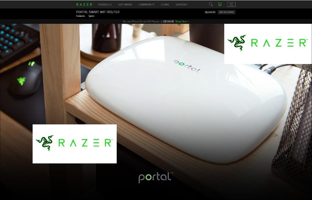 RAZER PORTAL SMART WIFI ROUTER AC2400 - 9 Powerful Smart Antennas ...