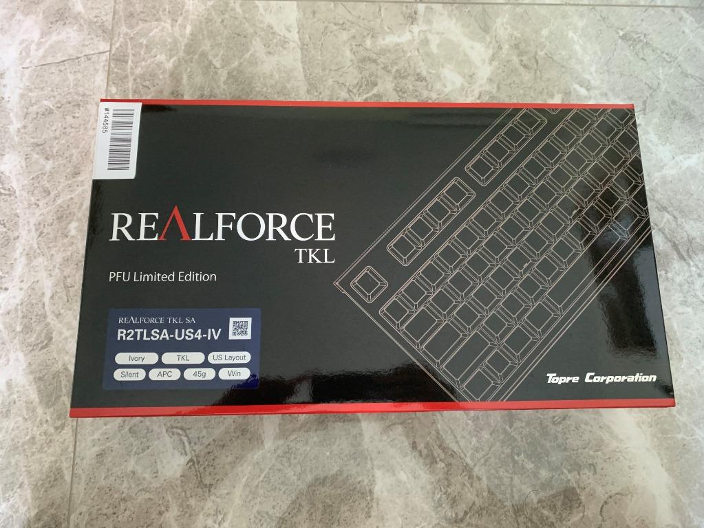 Realforce R2 PFU Limited Edition Keyboard (TKL, ivory, 45G) / Topre ...