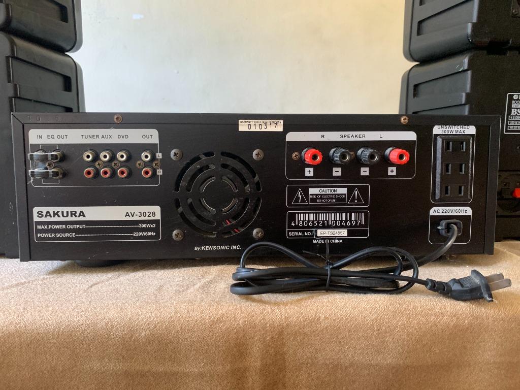 Sound System Set: Sakura Amplifer and Dai-ichi Speakers, Audio ...