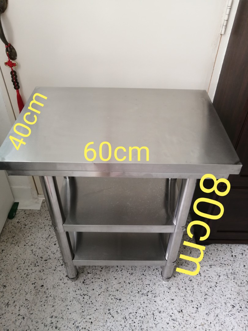 Stainless steel shelf work top, Furniture & Home Living, Furniture ...