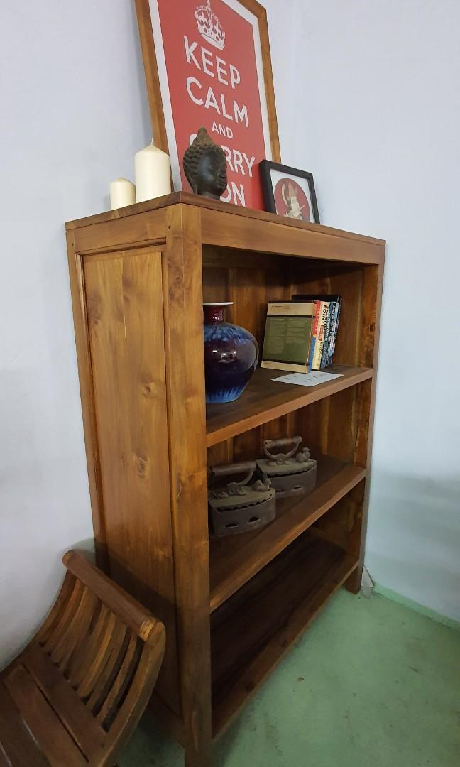 Teak Wood Shelf, Furniture & Home Living, Furniture, Shelves, Cabinets ...