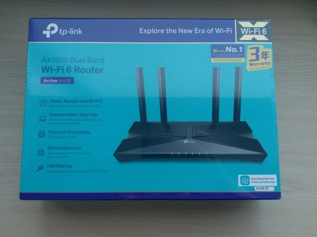 Tp-link Ax1800 Wifi 6 Router, 電腦＆科技, 電腦周邊及配件, Wifi及上網相關產品 - Carousell