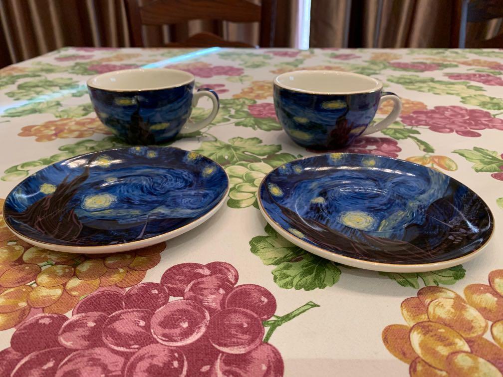 Van Gogh Tea Set, Furniture & Home Living, Kitchenware & Tableware ...