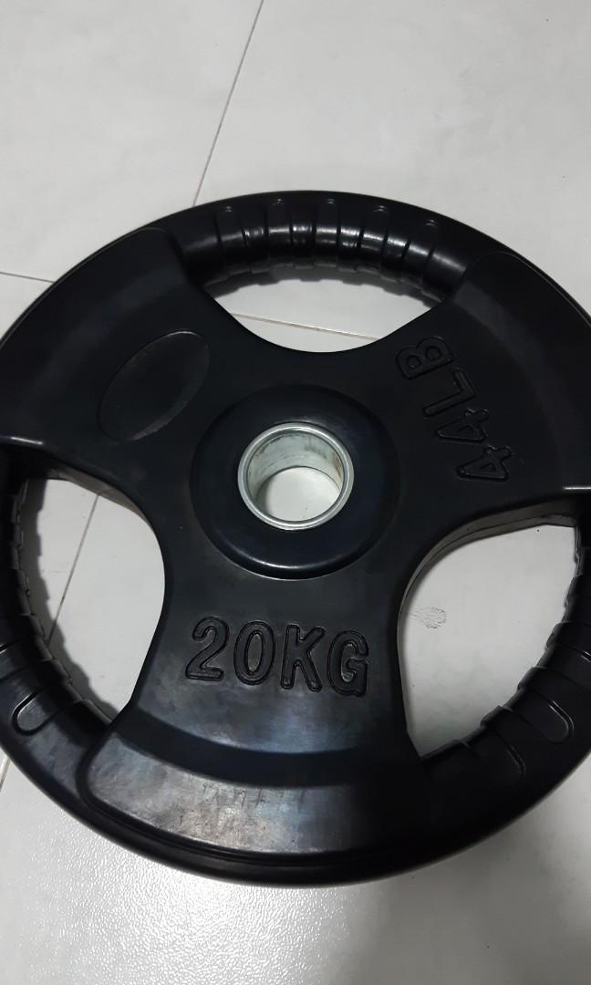 2 Olympic 20kg weight for $80, Sports Equipment, Exercise & Fitness ...