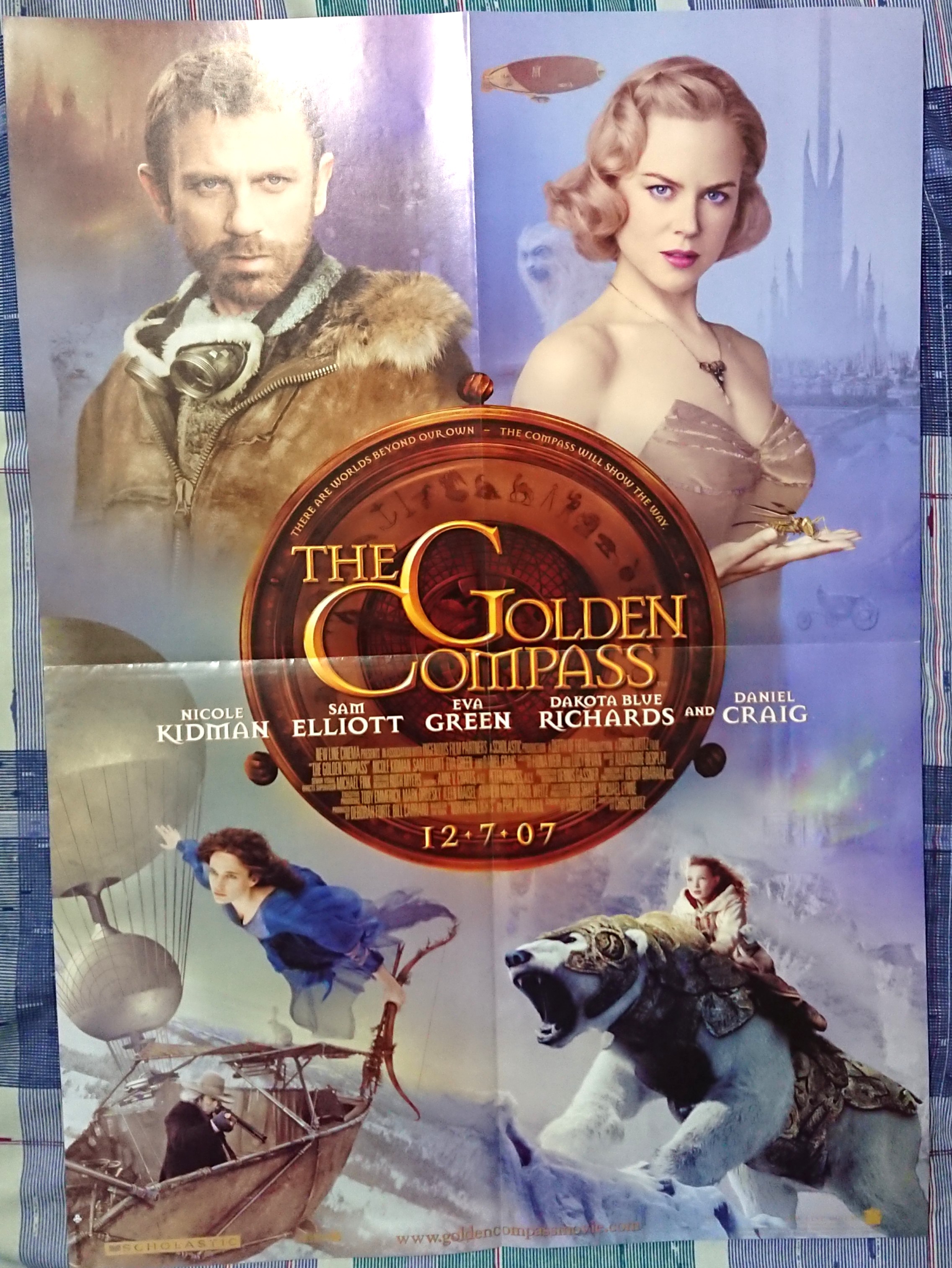 魔幻羅盤 The Golden Compass 電影海報 poster Nicole Kidman Sam Elliott Eva Green ...