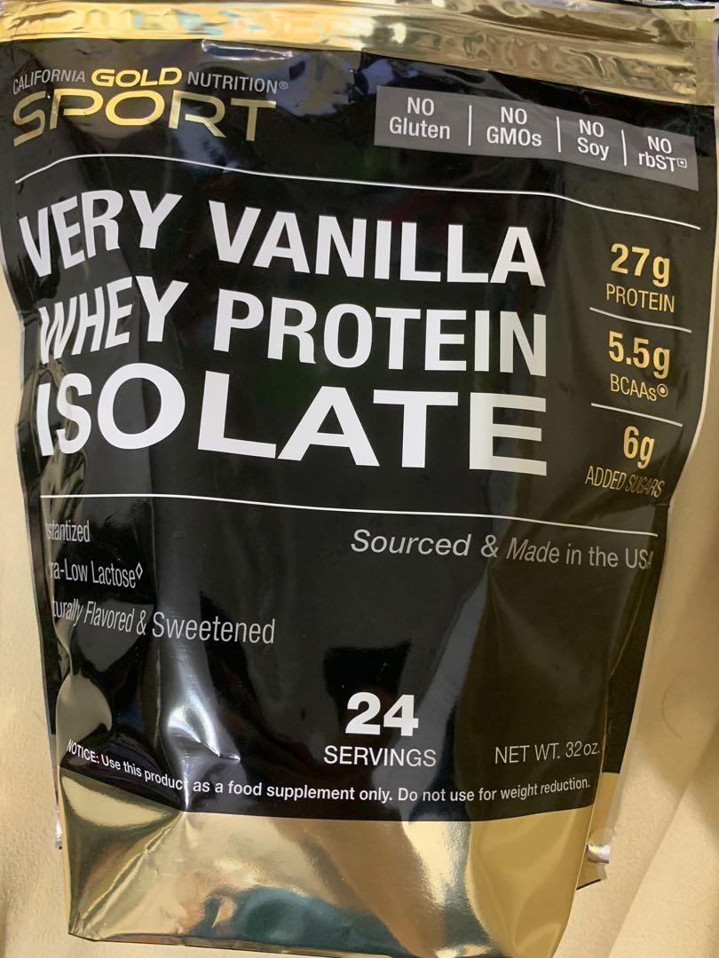 California gold Whey protein isolate 乳清蛋白, 健康及營養食用品, 健康補充品, 健康補充品 - 健美 ...