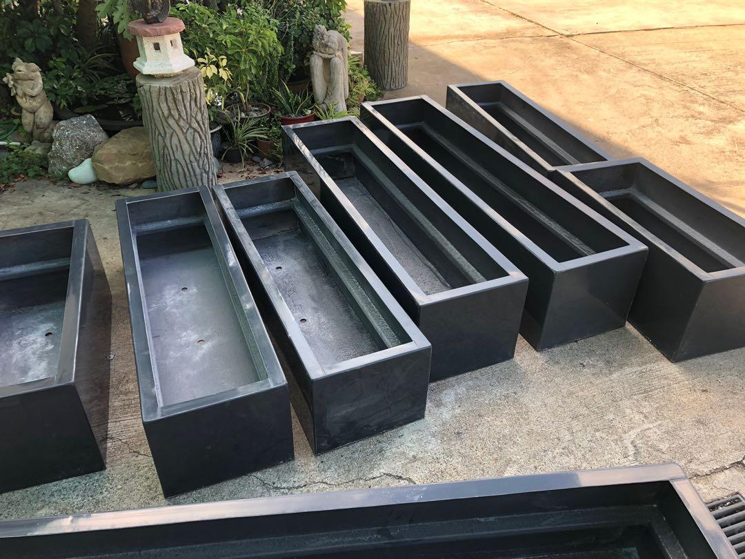Fiberglass planter box, Furniture & Home Living, Gardening, Pots ...