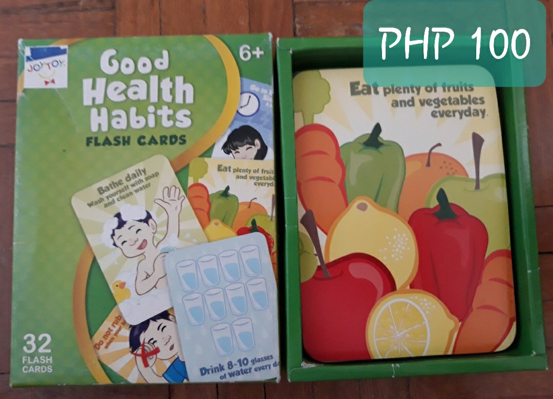 Good Health Habbits Flash Card Learning, Babies & Kids, Infant Playtime ...