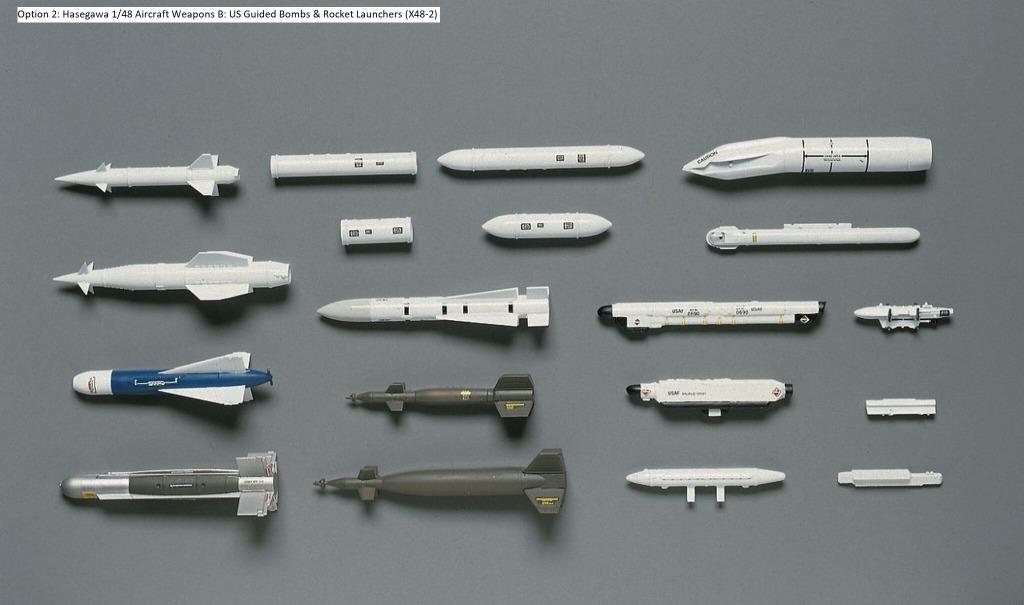 Hasegawa 1/48 Aircraft Weapons set - Option of Set A (X48-1) or D (X48 ...