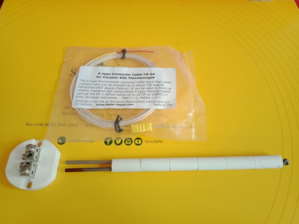 High Temperature Probe, Type-K, Thermocouple Probe, Furnace Temperature ...
