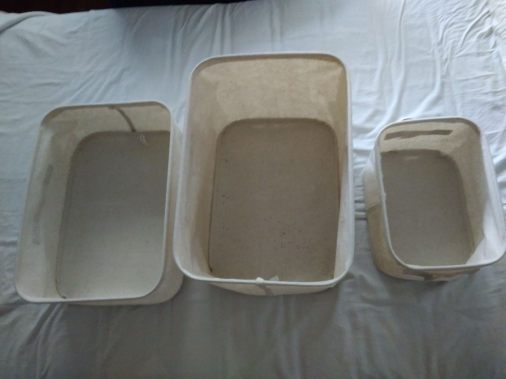 Muji linen soft boxes, Furniture & Home Living, Home Improvement ...