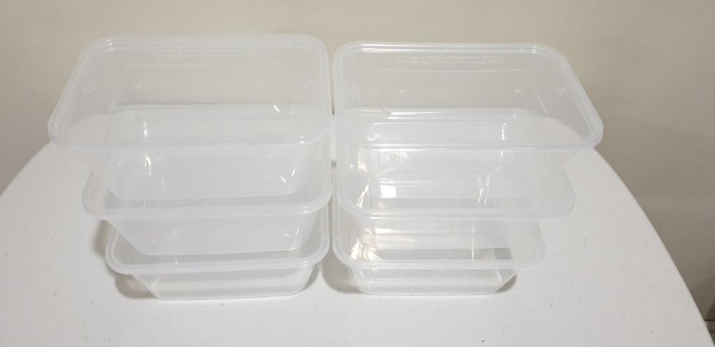 Plastic Food Container with Lid RE1000 - 300 pcs, Furniture & Home ...