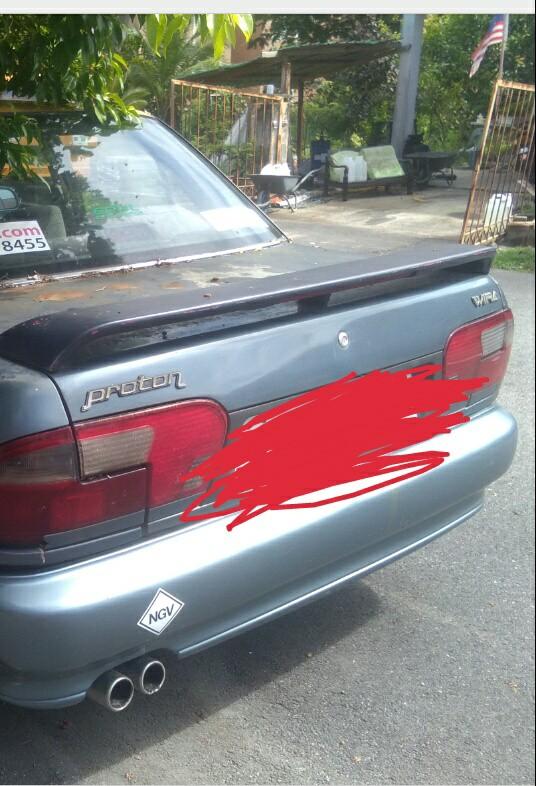 Proton wira spoiler GSR, Auto Accessories on Carousell