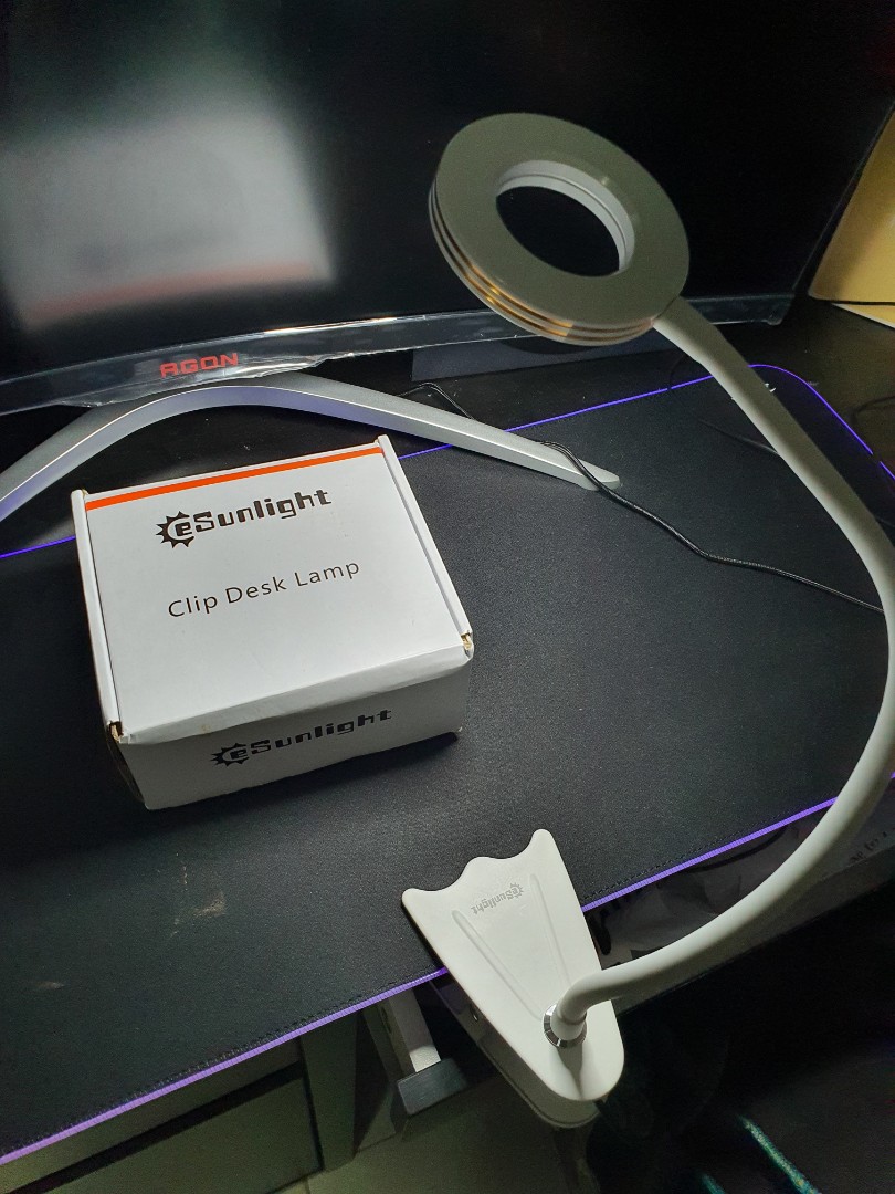 Remote controlled Clip on desk lamp, Furniture & Home Living, Lighting ...