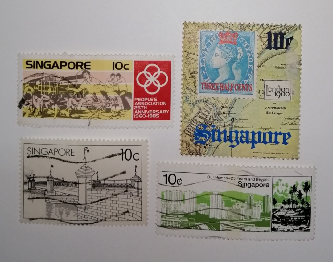SINGAPORE STAMPS (4 PCS RM10) E, Hobbies & Toys, Collectibles ...