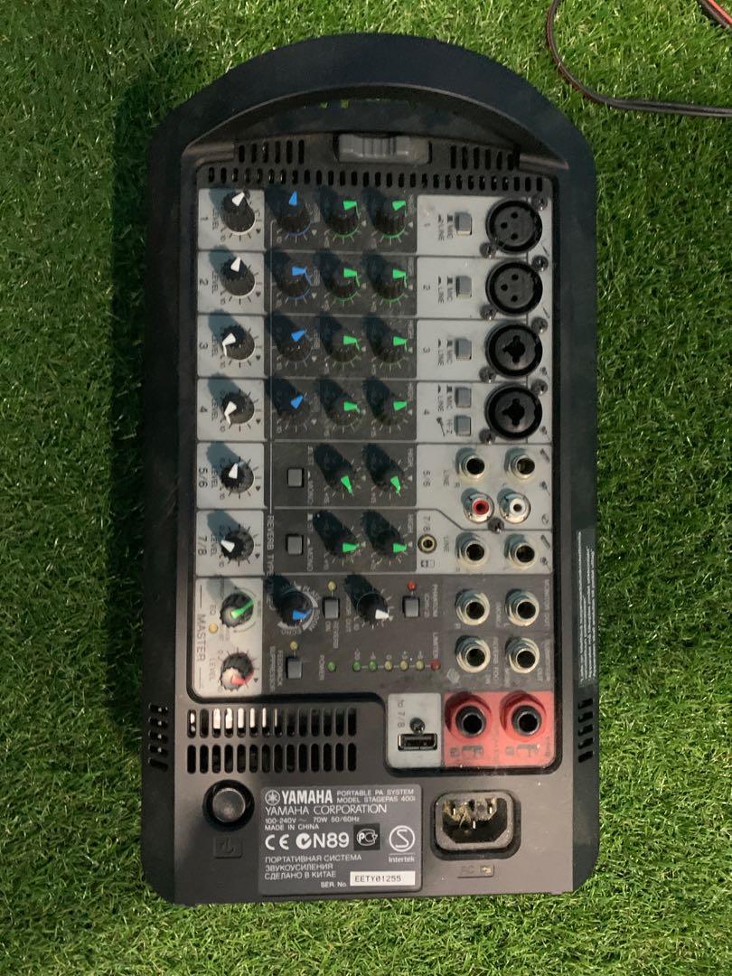 Sound System - YAMAHA STAGEPAS 400I 400W 8 CHANNEL PORTABLE PA SYSTEM ...